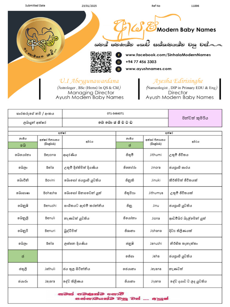 Beyona Jithumi Bella Jinora Bovini Jinuki Bohasha Jithumya Benushi Jinu ...