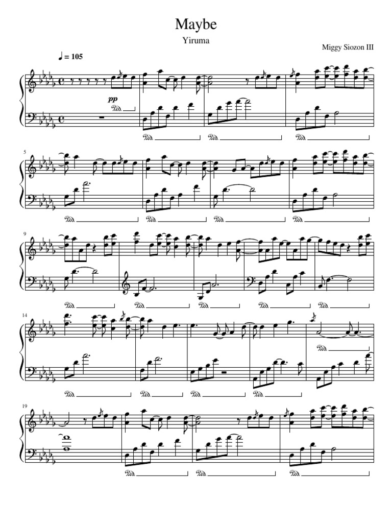 Yiruma - Maybe | PDF