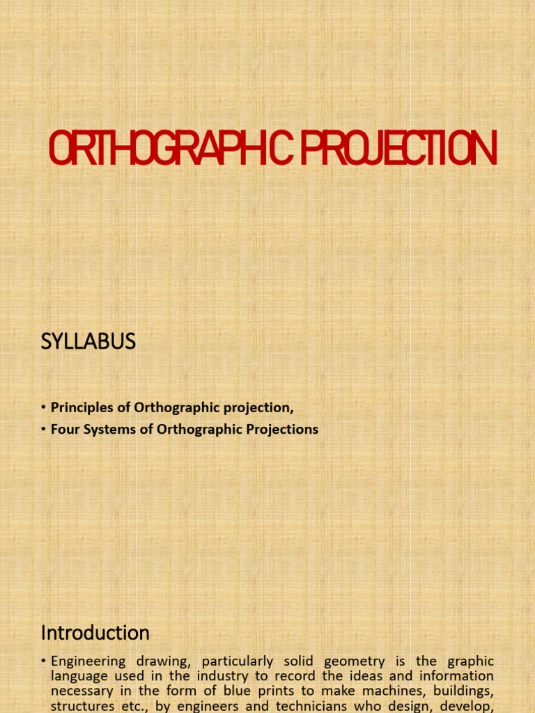 Orthographic Projection .1 | PDF | Classical Geometry | Geometry