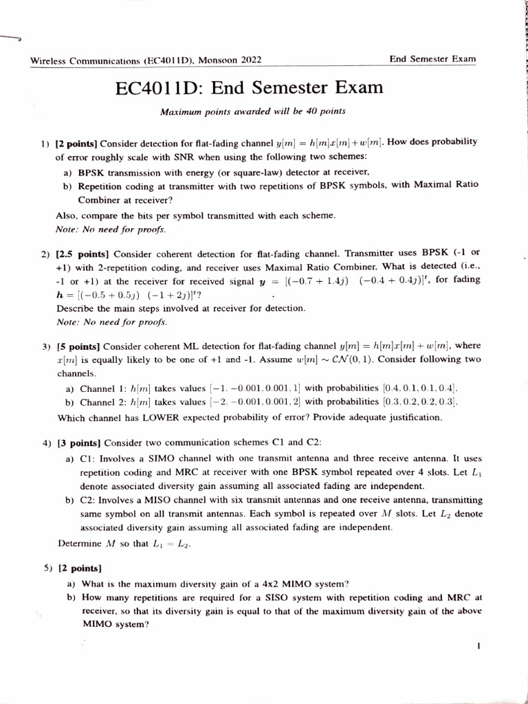 End Sem Papers | PDF | Radio Propagation | High Frequency