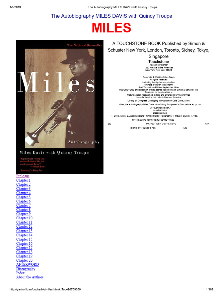 Miles Davis: The Autobiography | PDF