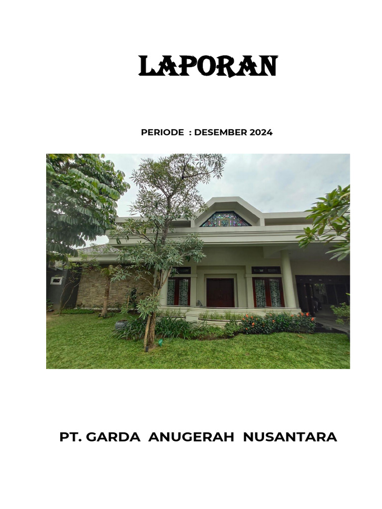 LAPORAN Bulanan PT. SMJ RumDIR - Desember 2024 | PDF