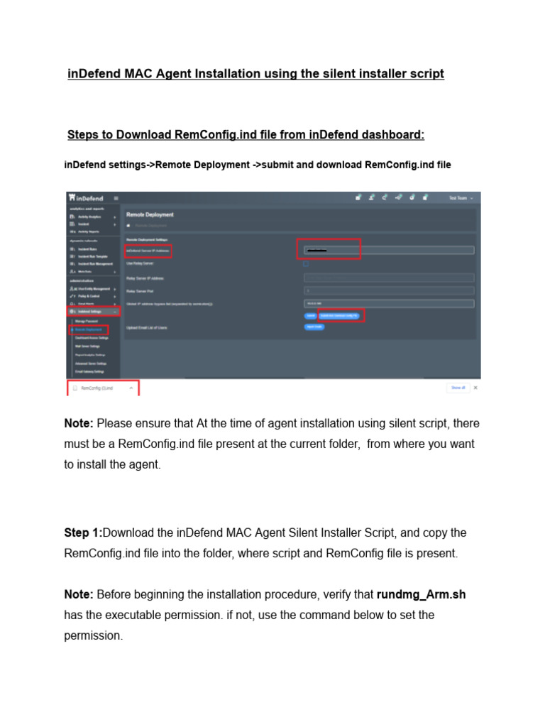 03 InDefend MAC Agent Installation Using The Silent Installer Script ...