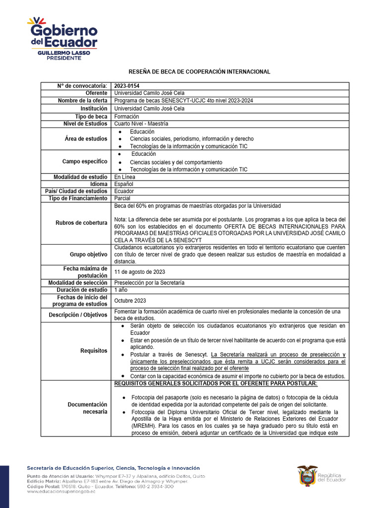 Reseña de La Oferta - 0154 | PDF