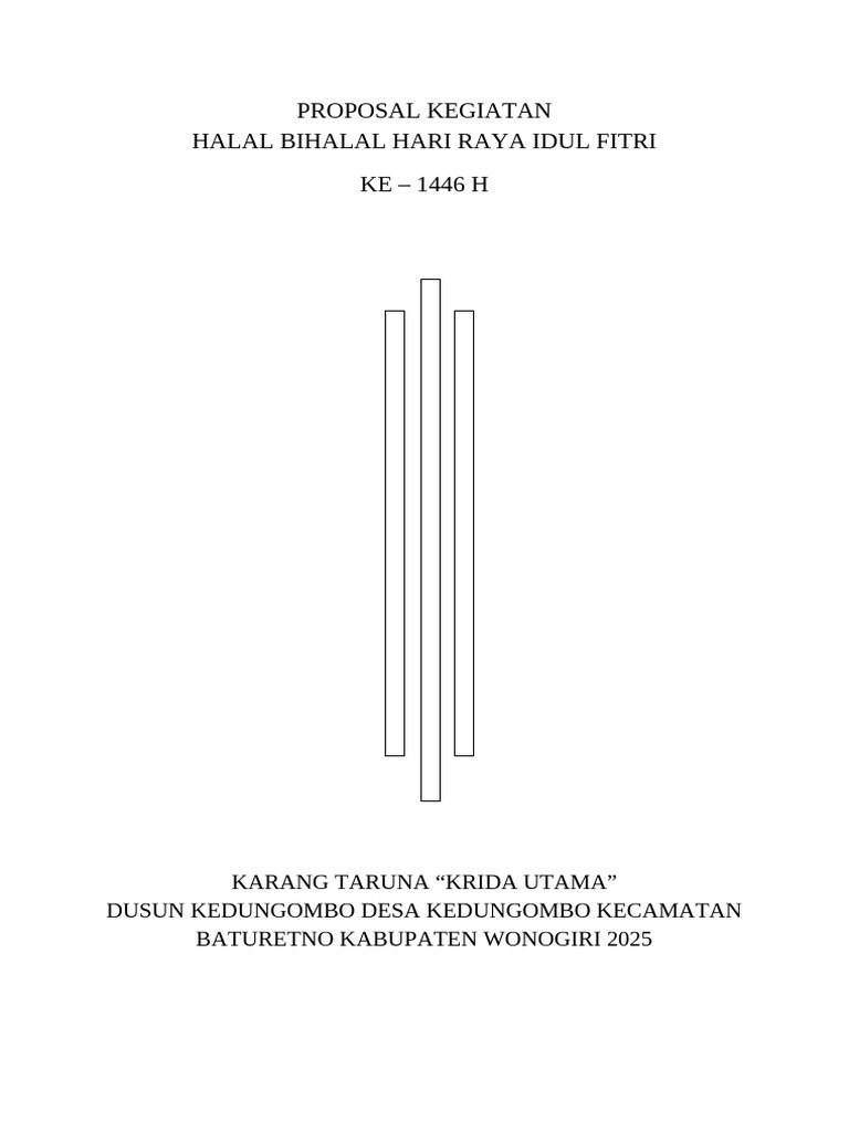 PROPOSAL Lebaran | PDF