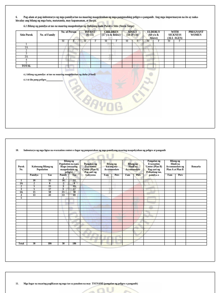 The Barangay Disaster Risk Reduction and Management Plan i | PDF