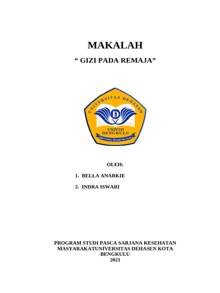MAKALAH_gizi_pada_remaja_ | PDF