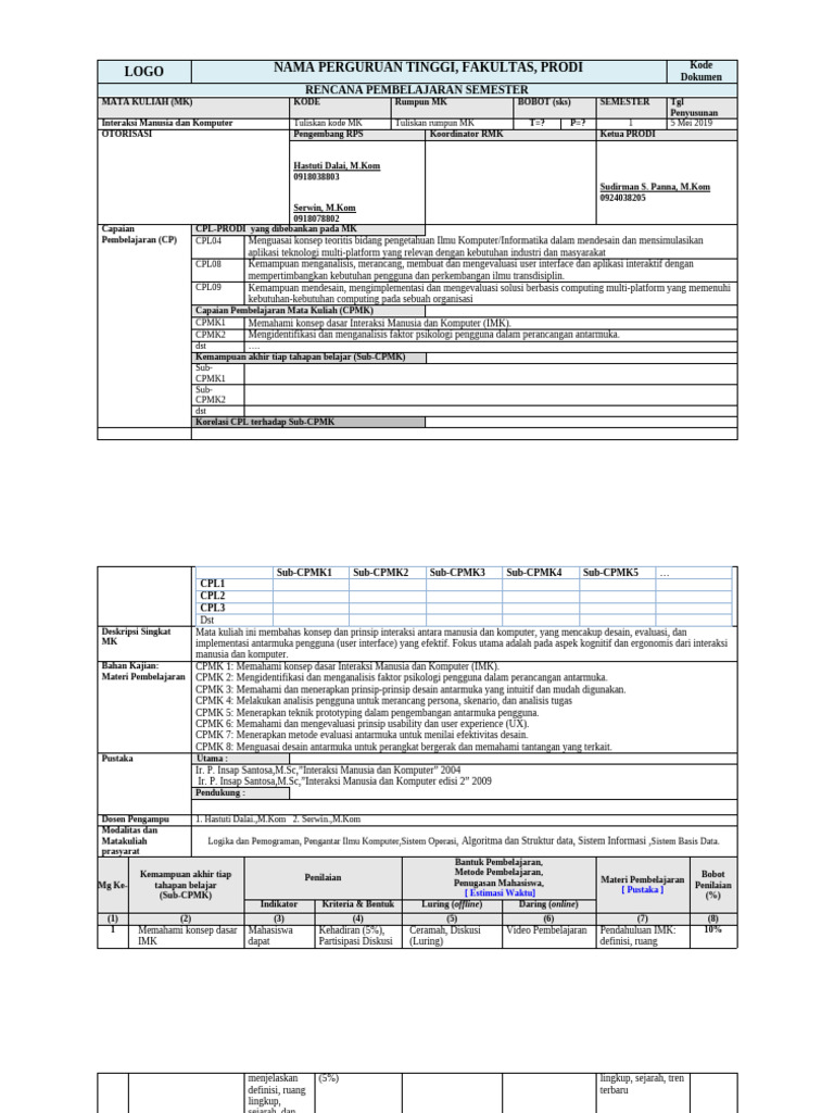 IMK RPS OBE 2024 | PDF