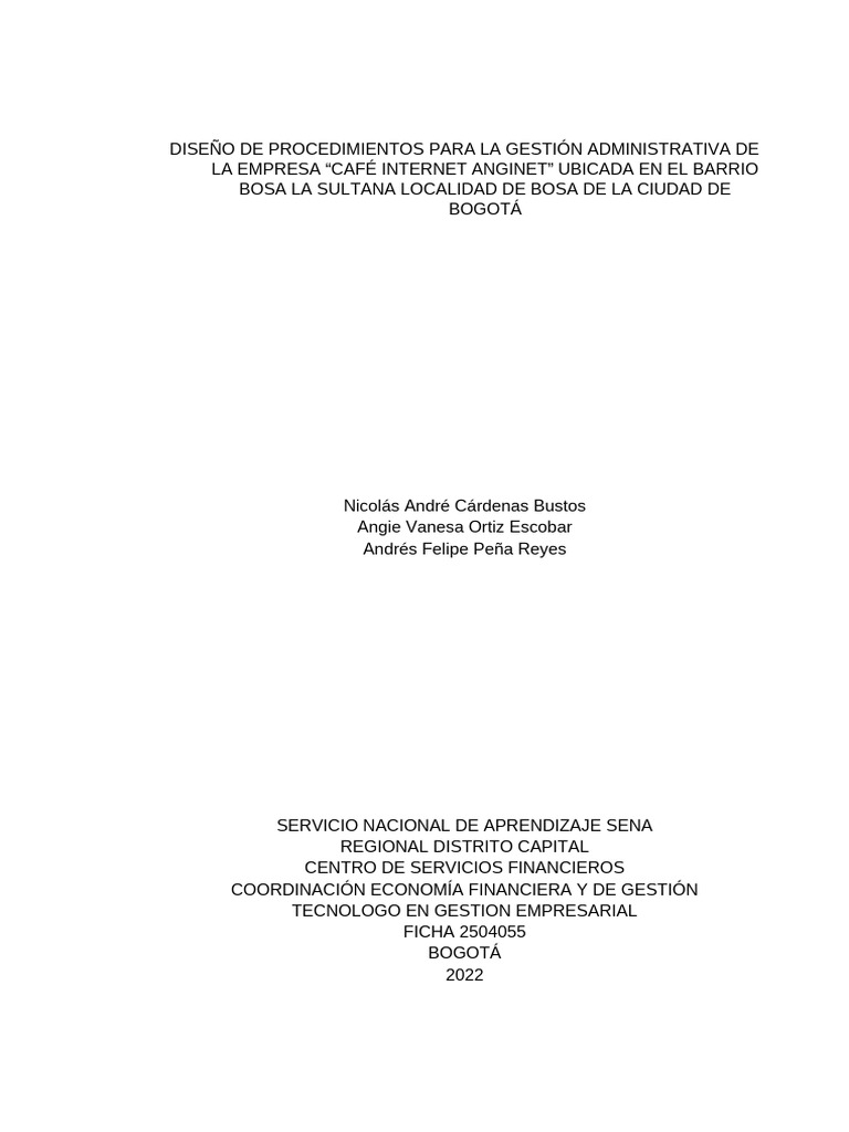 Proyecto Anginet Febrero 25 | PDF | Business | Pequeñas y medianas empresas