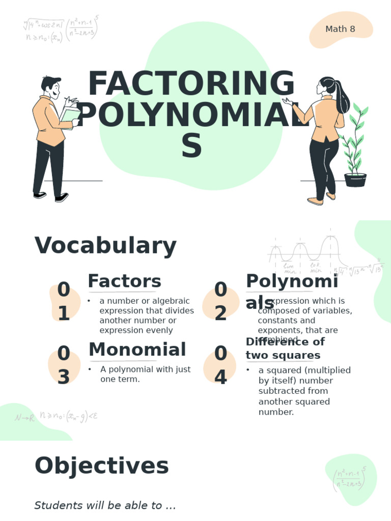 FACTORING- Common Factors and Difference of Two Squares | PDF ...