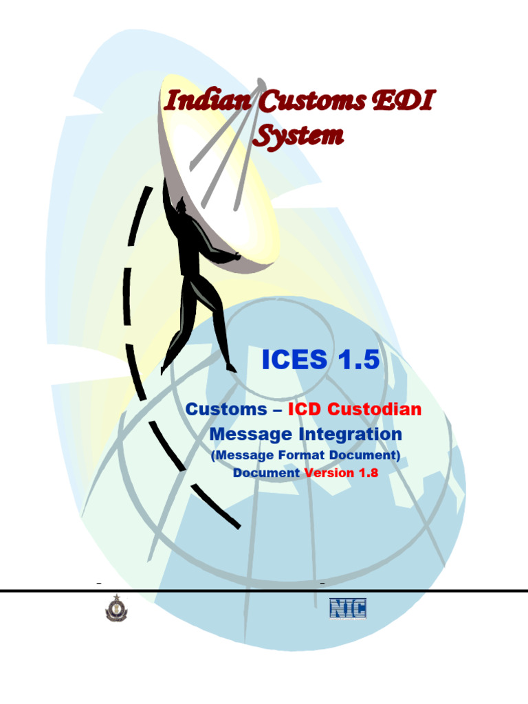 Indian Customs EDI Message Format Guide | PDF | Containerization | Customs