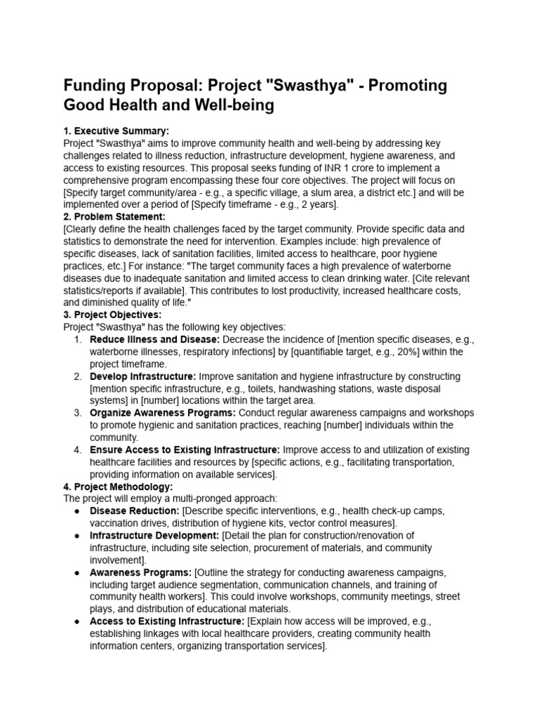 Health and Hygiene Objectives in Swasthya | PDF | Sanitation | Hygiene