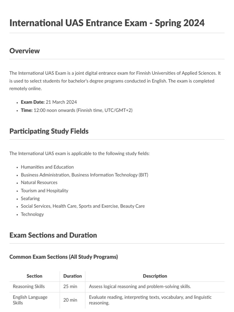 Uas Entrance Exam | PDF | Identity Document