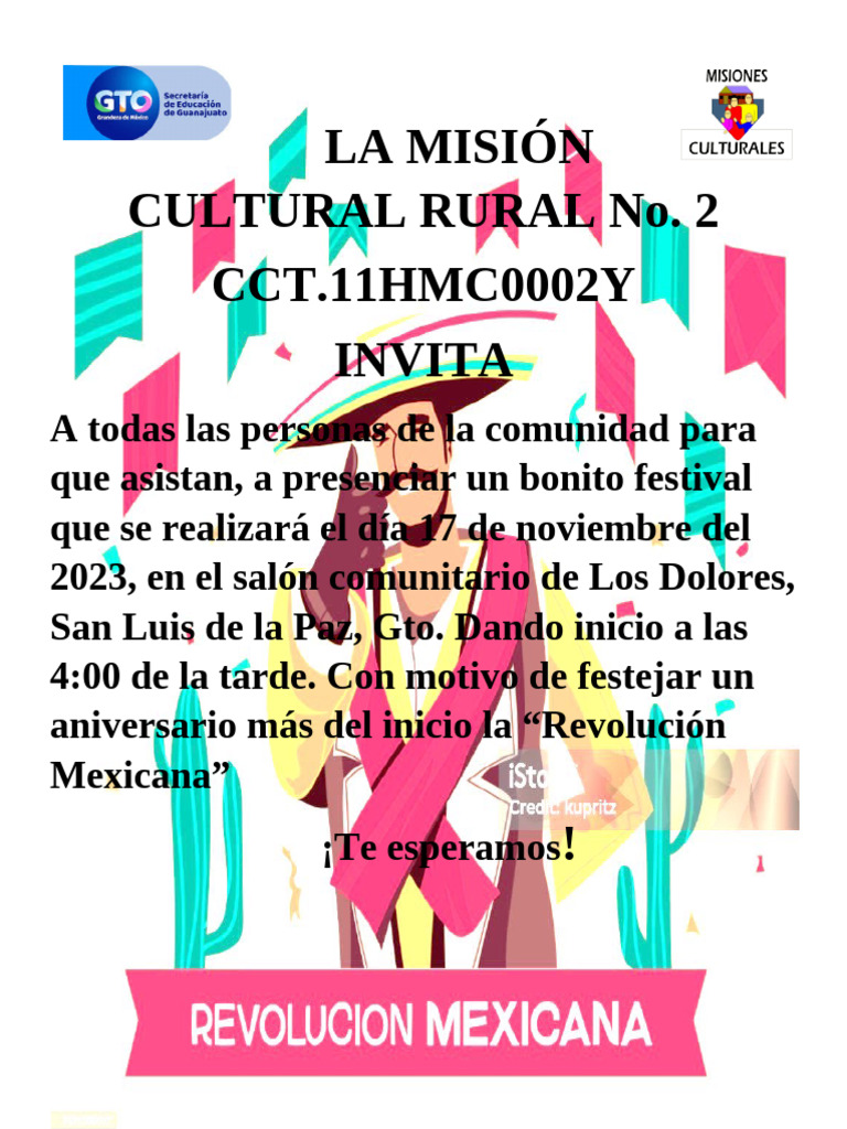 INVITACION FESTIVAL para Imprimir Rev - Mex | PDF