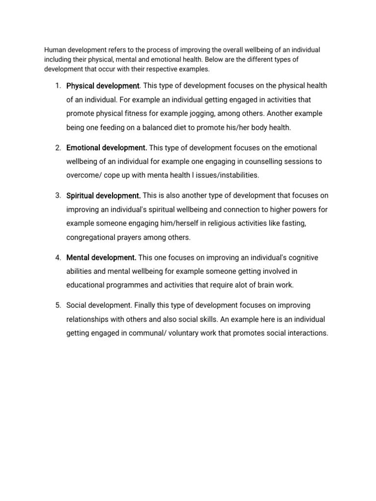 Human developme-WPS Office | PDF