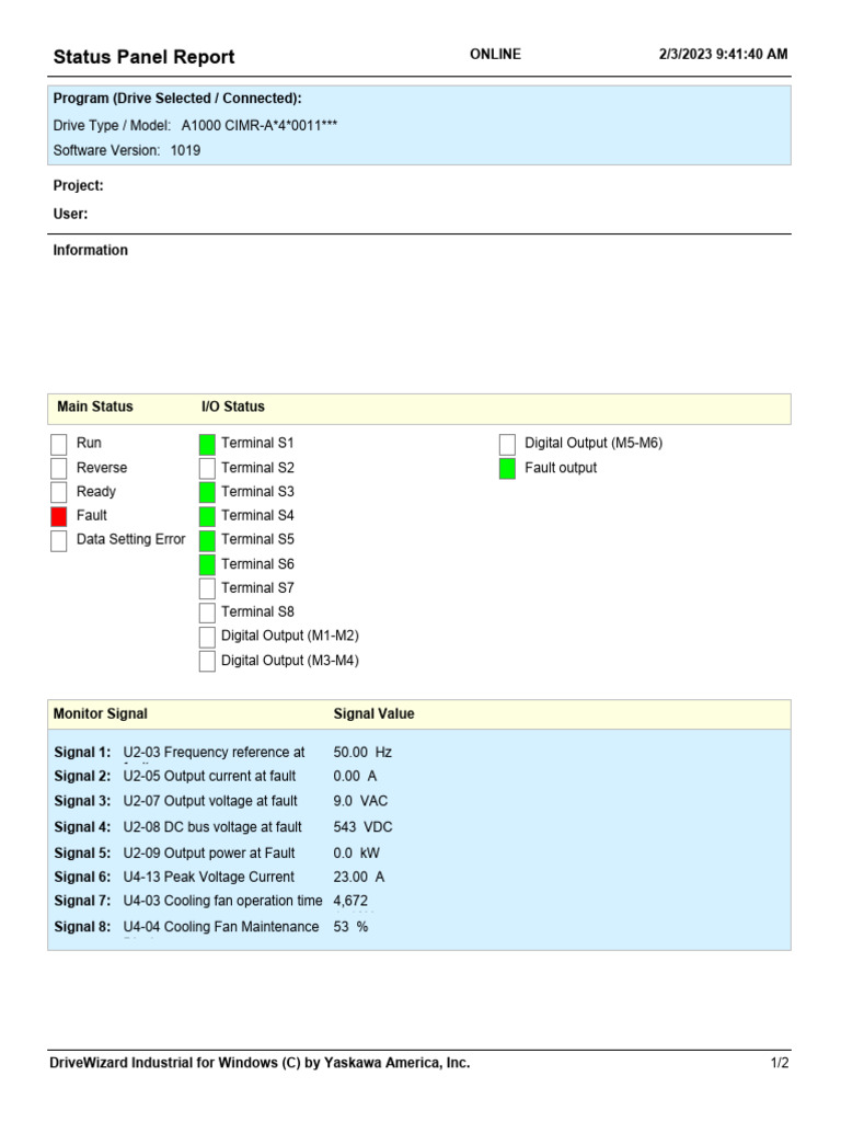 Signal Fault Status Report | PDF | Alternating Current | Electrical ...