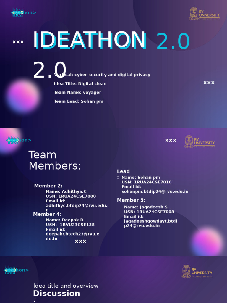 Ideathon Digital Clean | PDF | Privacy | Mobile App