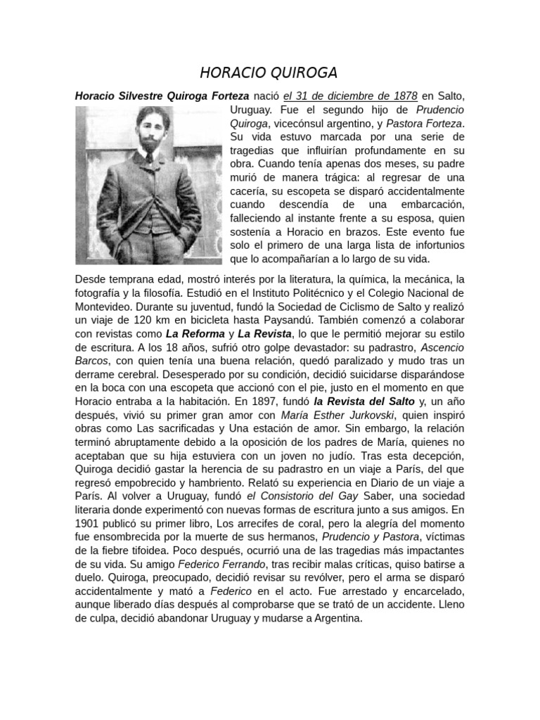 Horacio Quiroga | PDF