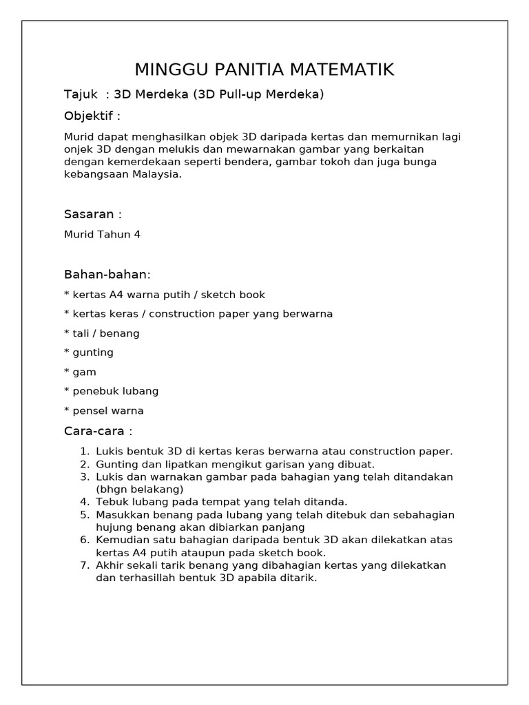 3d Projek | PDF