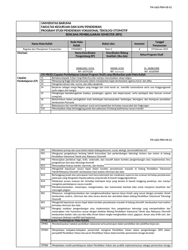 Contoh Materi RPL dalam Pendidikan Vokasi | PDF
