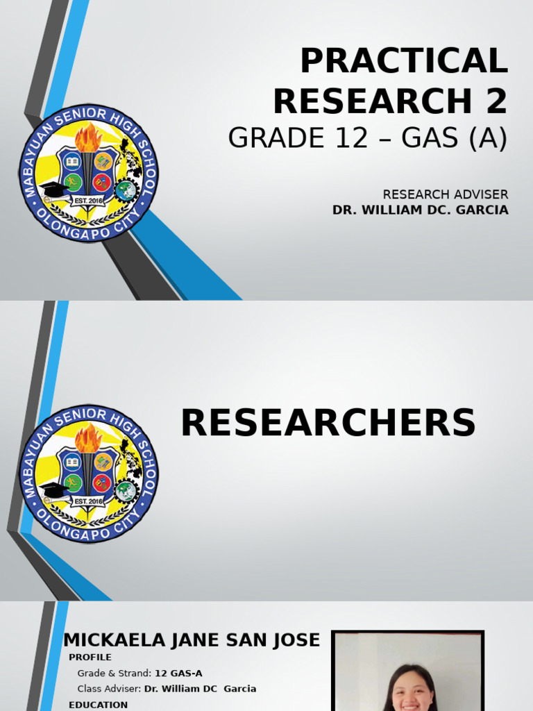 Research Presentation 12 Gas-A Group 1 | PDF | Bullying | Survey ...