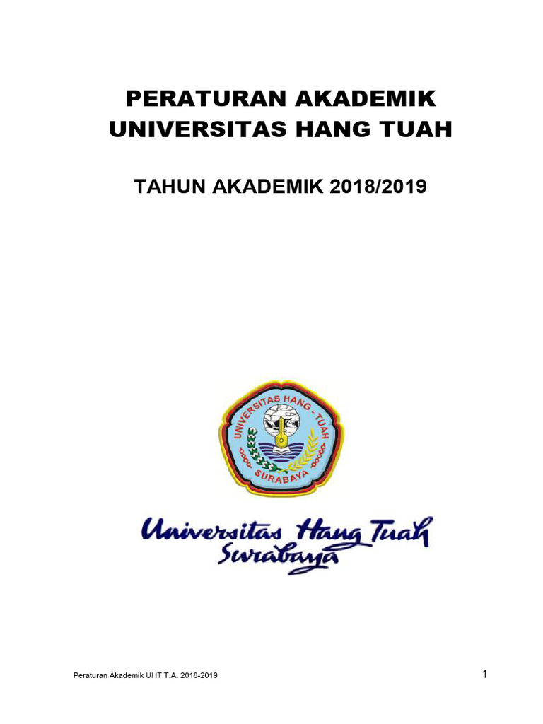 Peraturan Akademik UHT 2018 | PDF