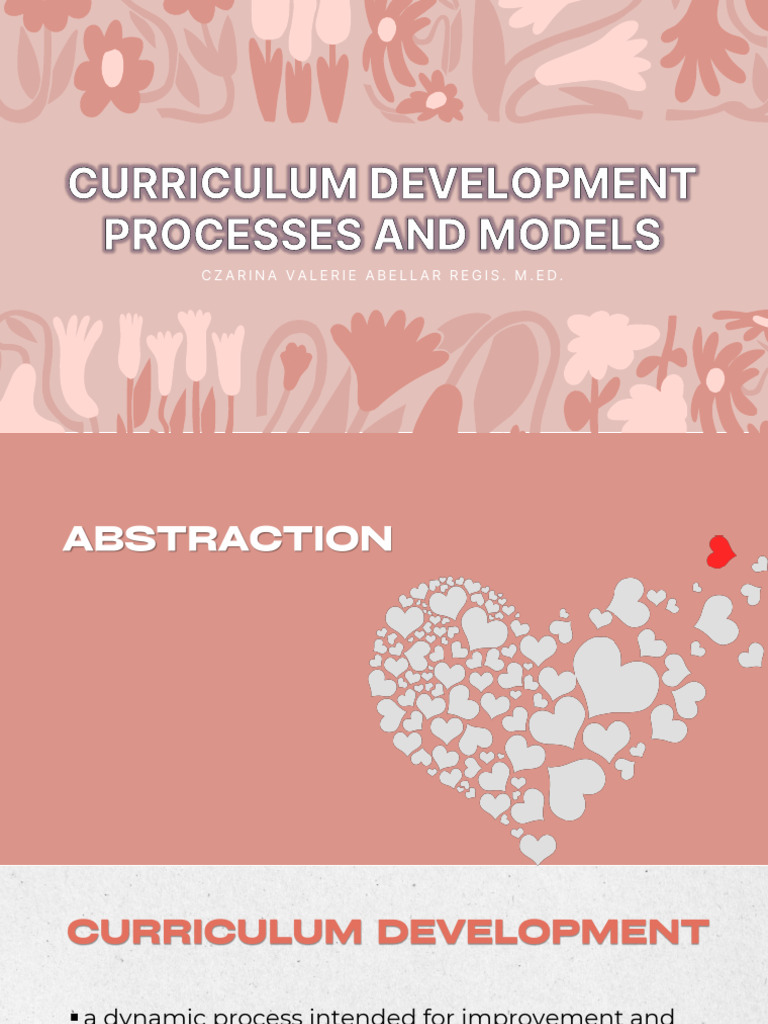2.2 Curriculum Development Processes and Models STUDENTS | PDF | Curriculum | Learning