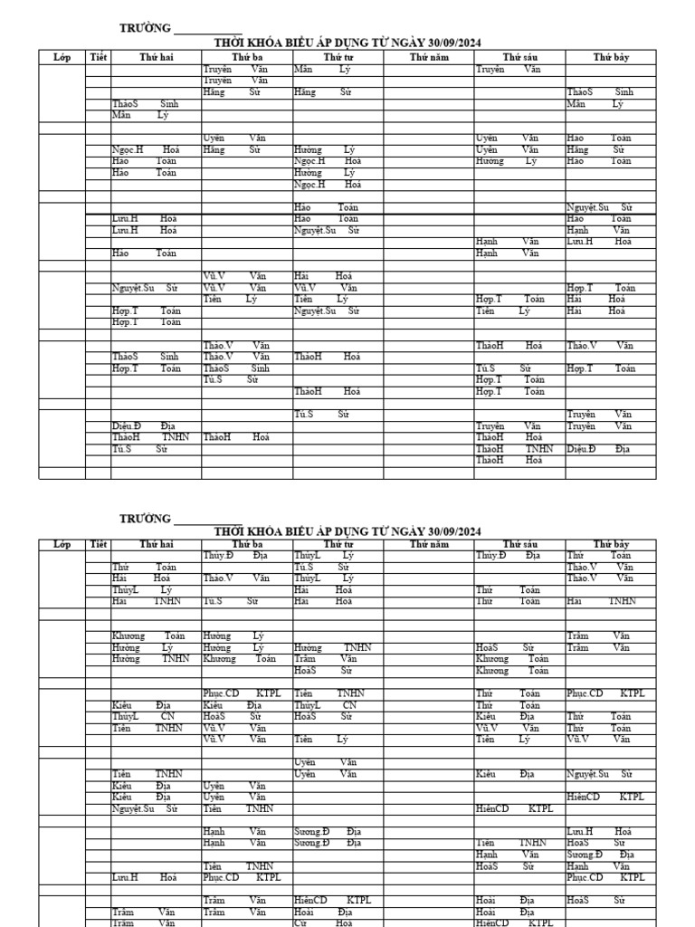 TKB 30.09 Ca Sáng | PDF