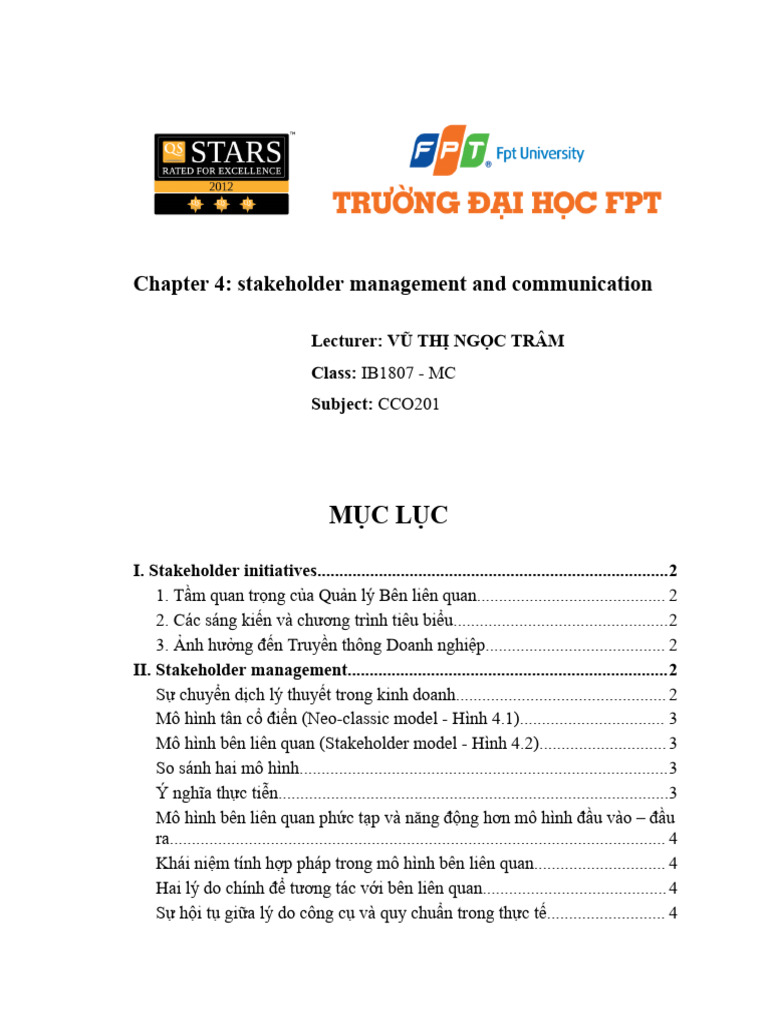 Stakeholder Model (Slide 12) | PDF