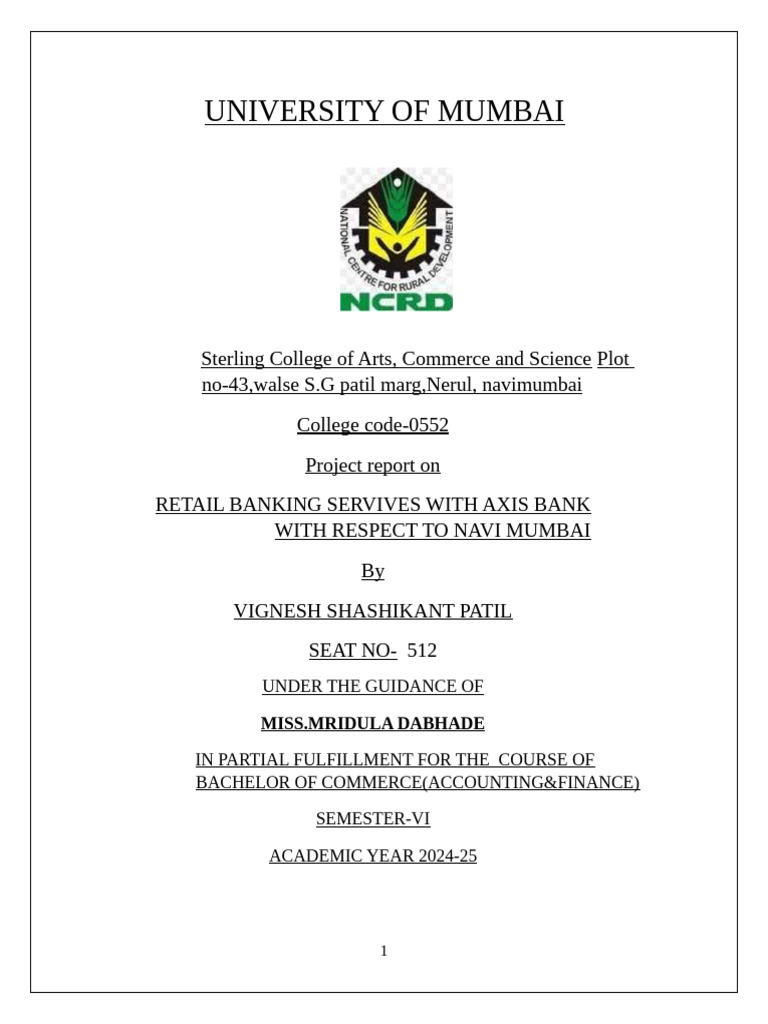 Vignesh Final Project | PDF | Banks | Transaction Account