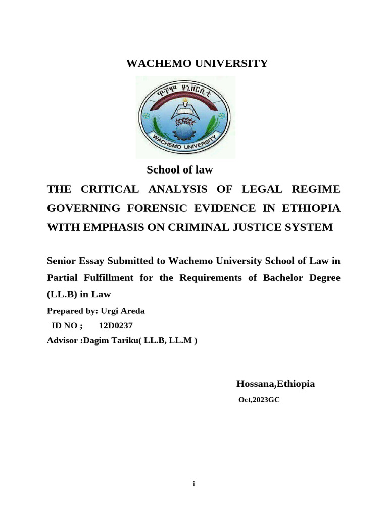 Urg Final Research Finished 12d0237 | PDF | Forensic Science | Evidence ...