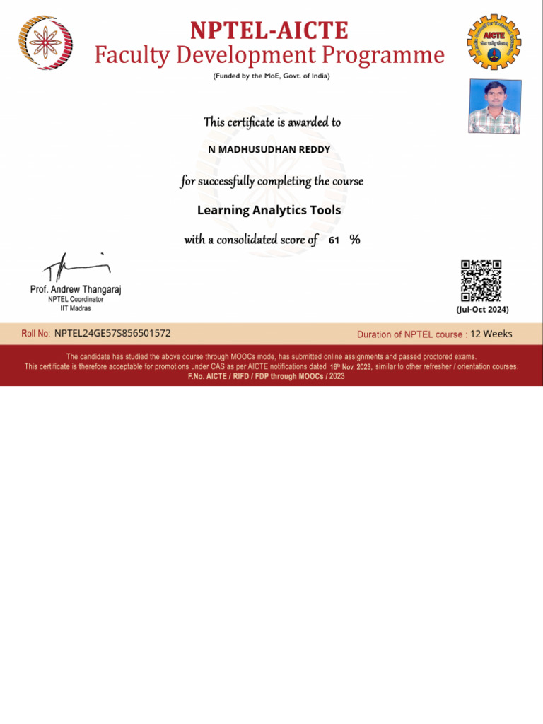 Learning Analytics Tools FDP | PDF