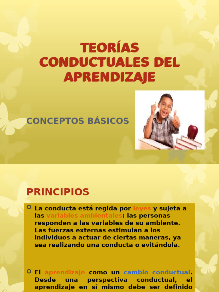 Teorías Conductuales del Aprendizaje | PDF | Condicionamiento clásico ...