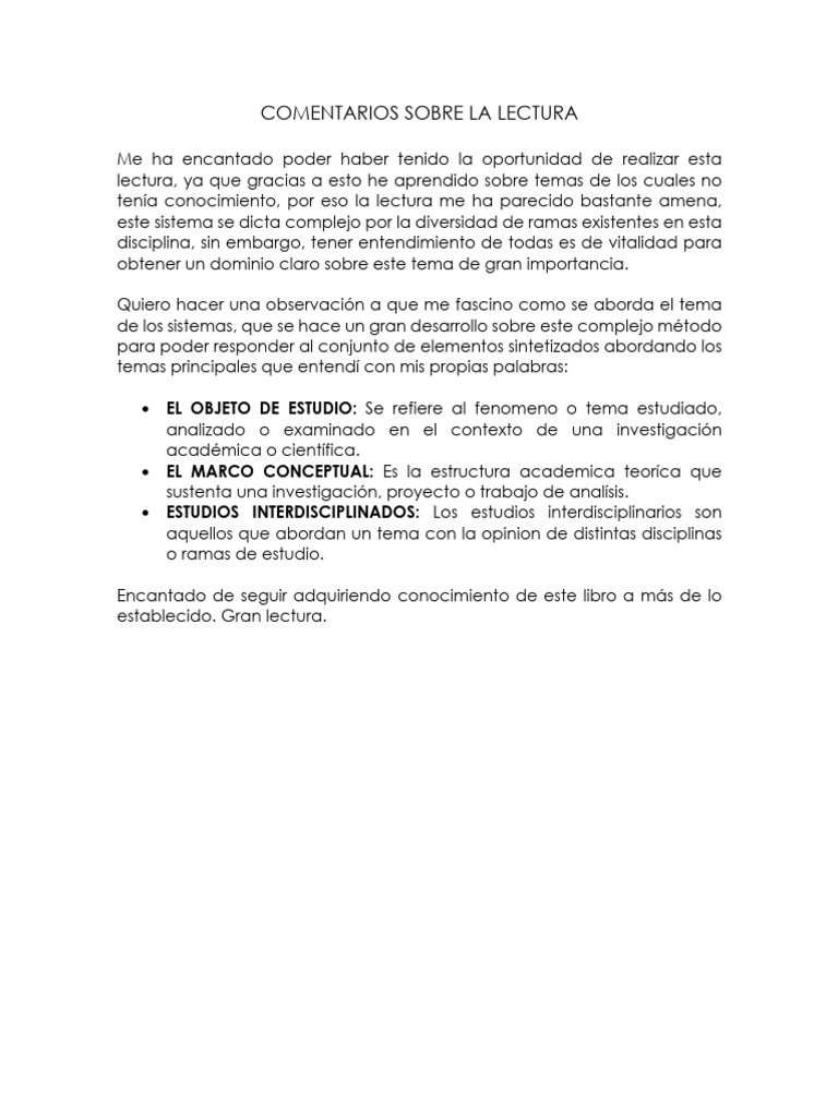 Interdisciplinariedad y Sistemas Complejos | PDF