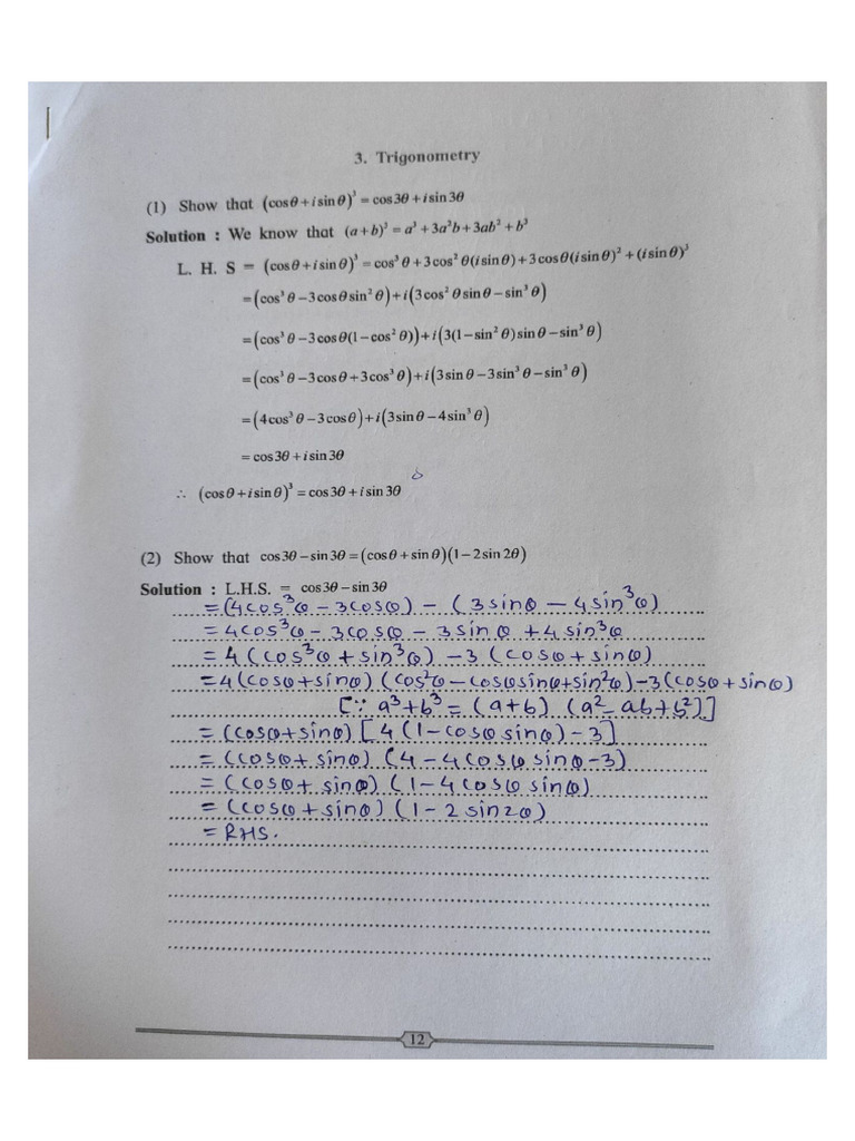 Pract. 3 - Trigonometry. | PDF