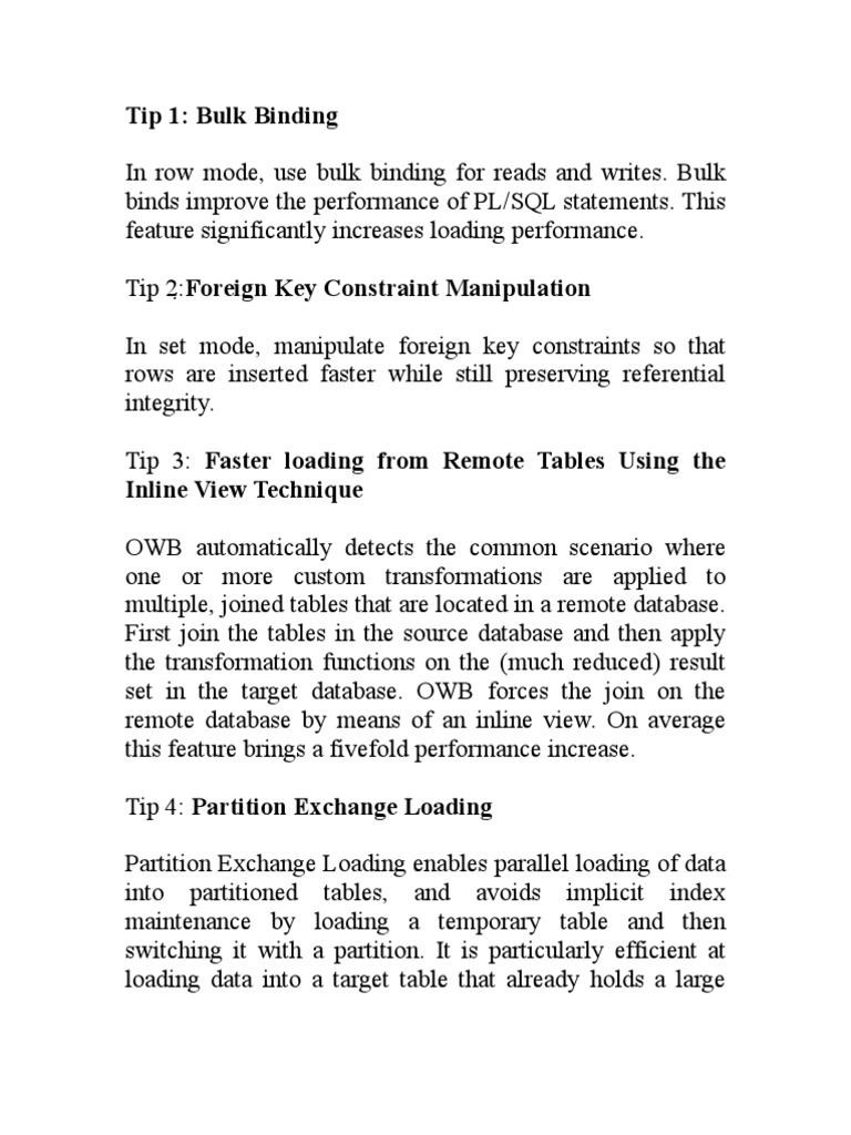 Informatica Best Practices | PDF | Database Index | Databases