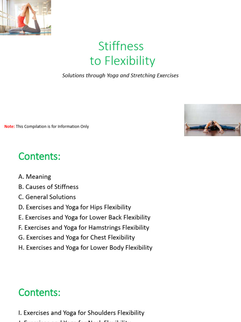Stiffness To Flexibility | PDF