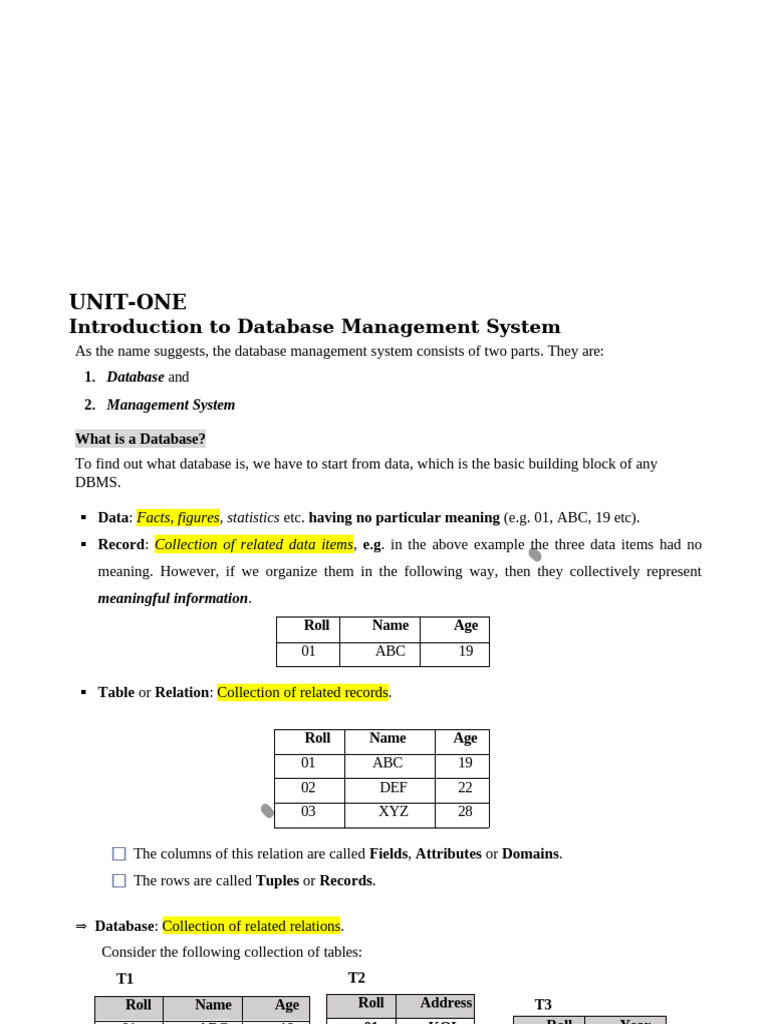 Introduction to Database Management Systems | PDF | Databases ...