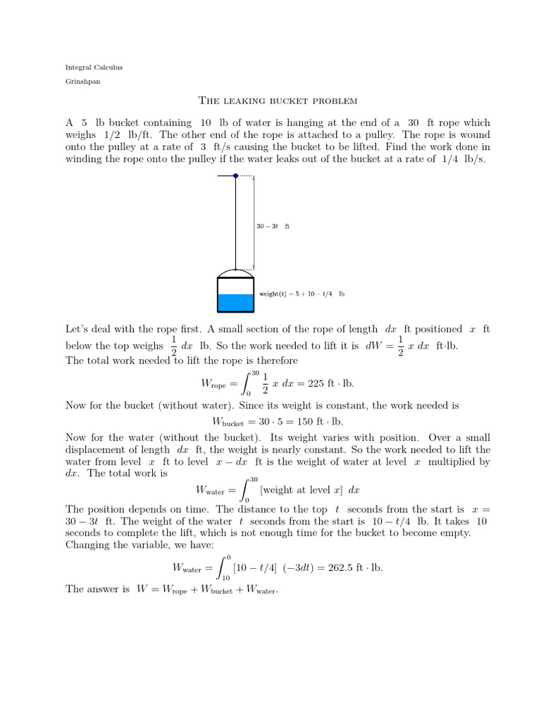 Leaking Bucket | PDF