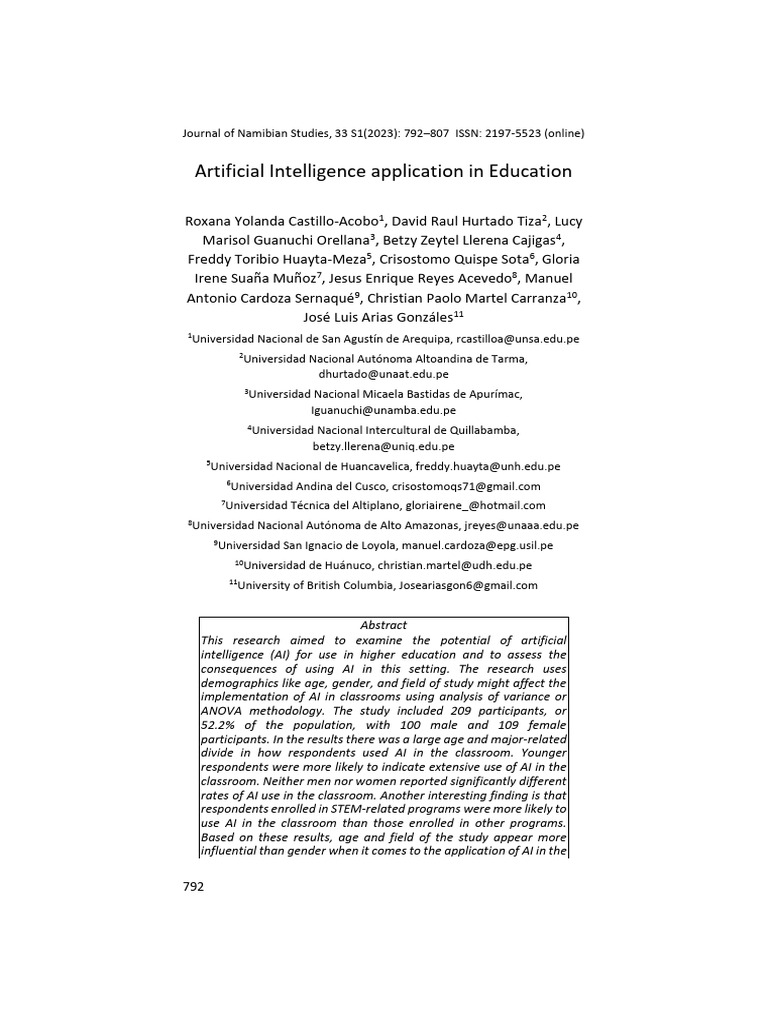 Artificial Intelligence Application in E | PDF | Artificial Intelligence | Intelligence (AI ...