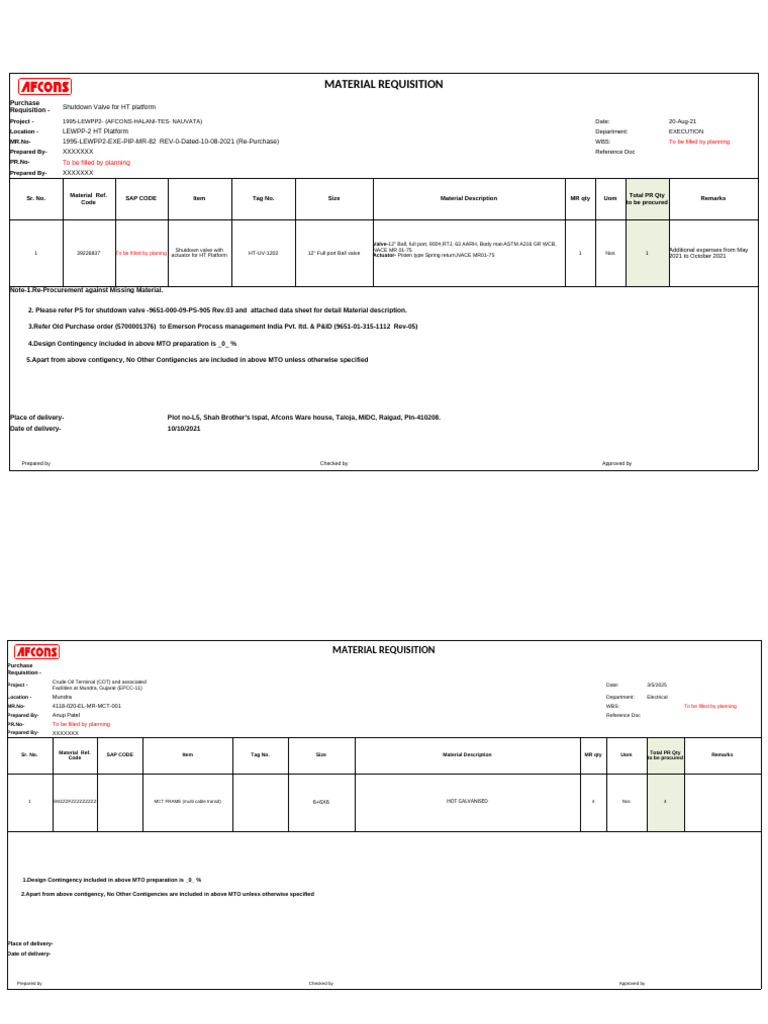 Mct Frame Mr - Copy | PDF | Manufactured Goods | Equipment