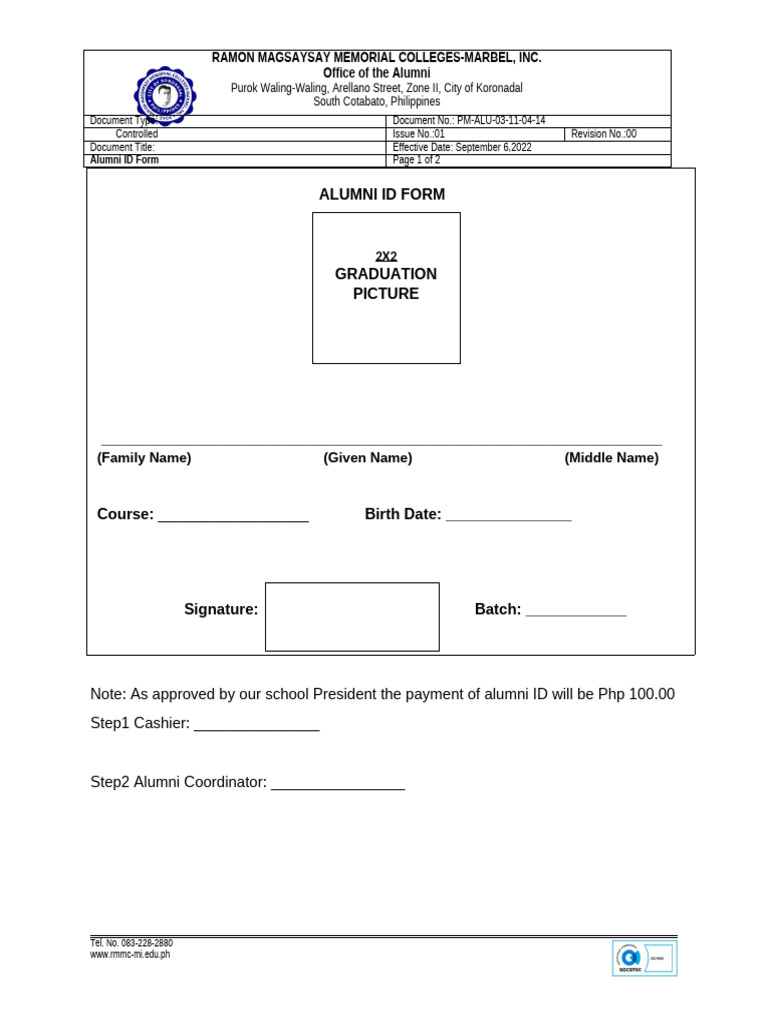 ALUMNI-ID-FORM | PDF