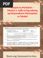 Monopolyo Sa Tabako - M1 | PDF
