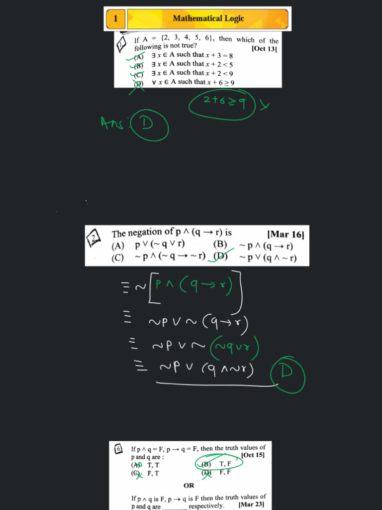 Section (A) Part-1 Imp MCQ | PDF