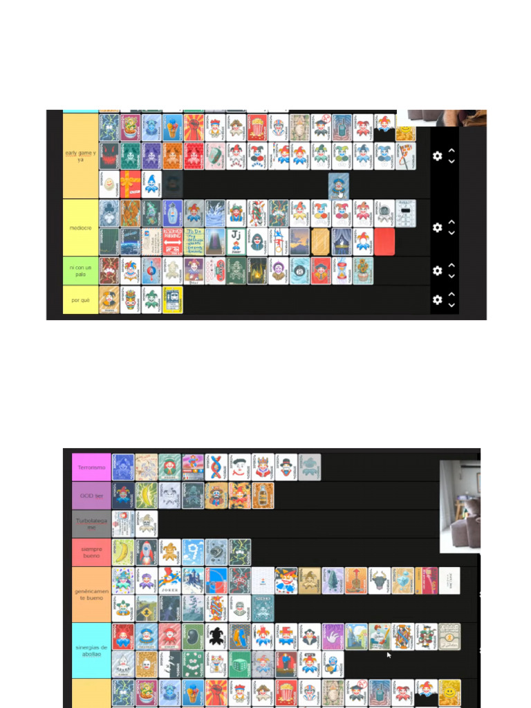 tier list balatro | PDF