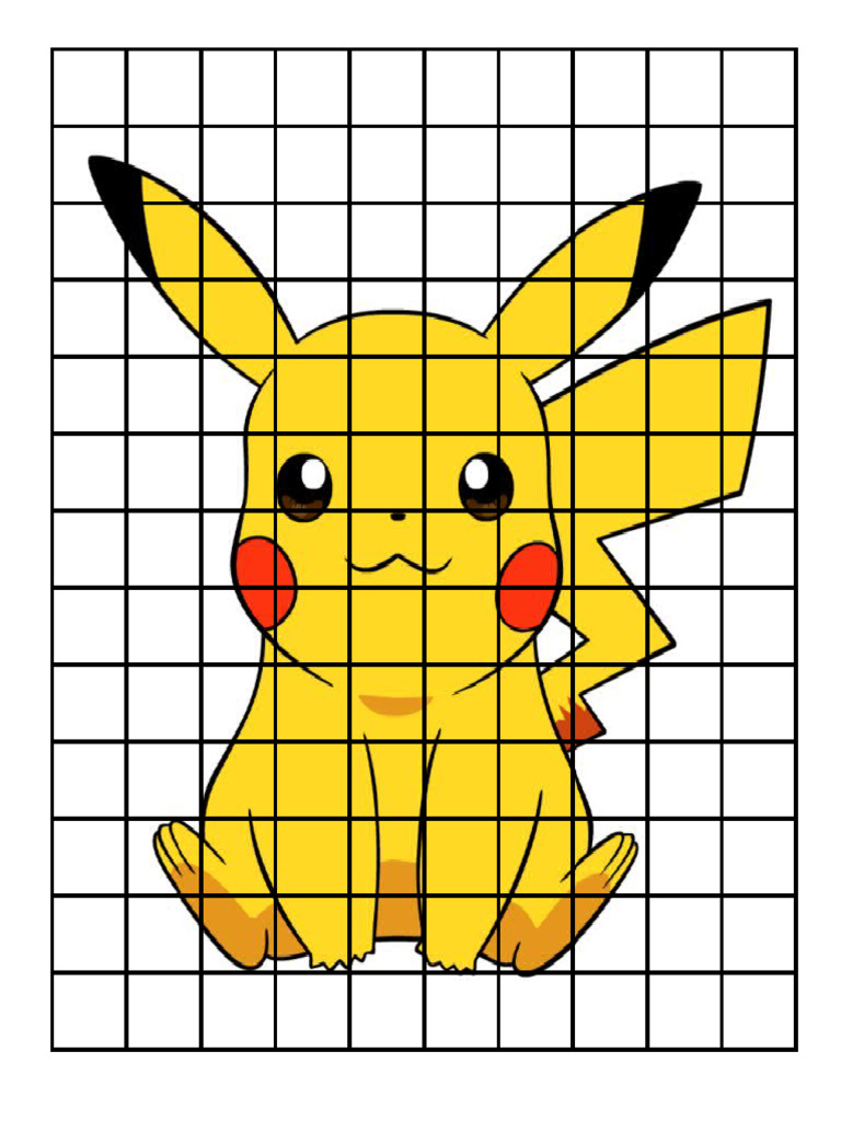 Cuadricula para Dibujar Pikachu | PDF