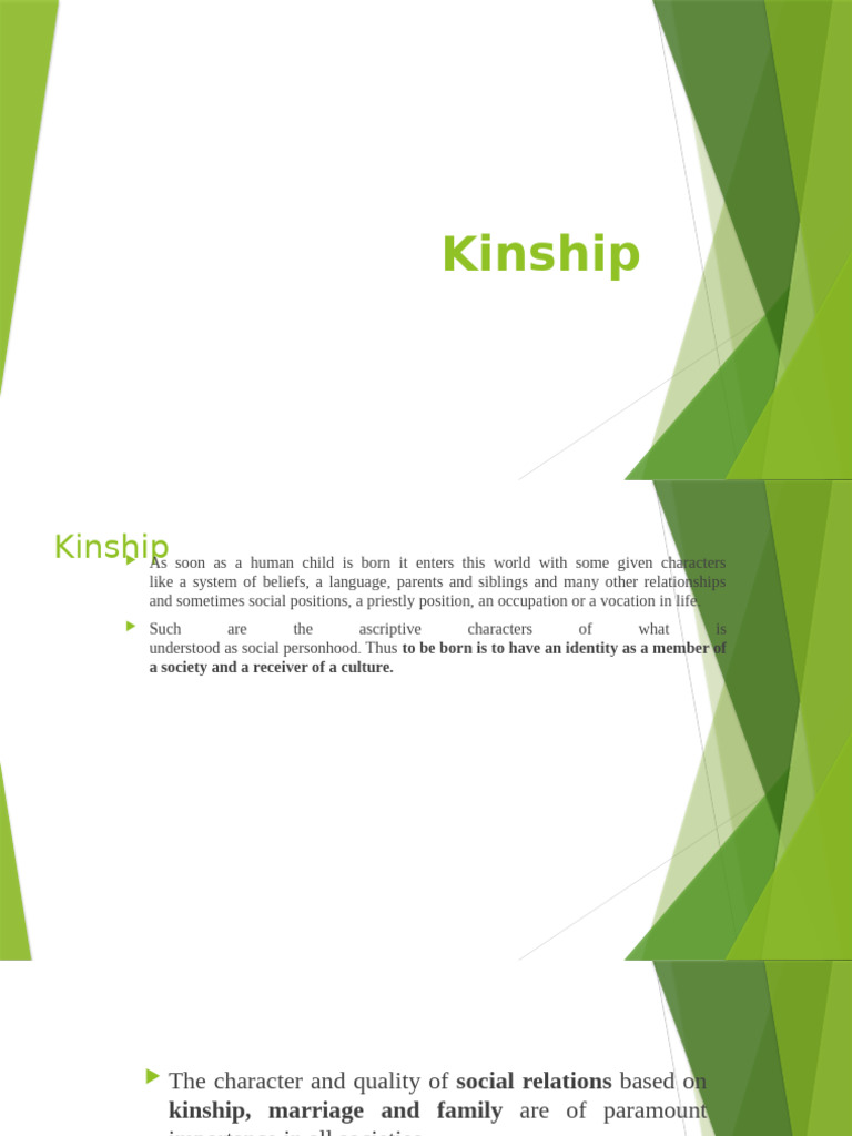 Understanding Kinship Dynamics | PDF | Kinship | Family