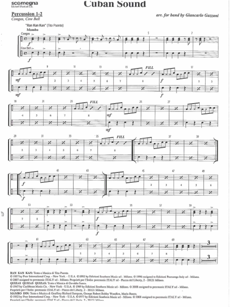 Percussions - Cuban Sound | PDF