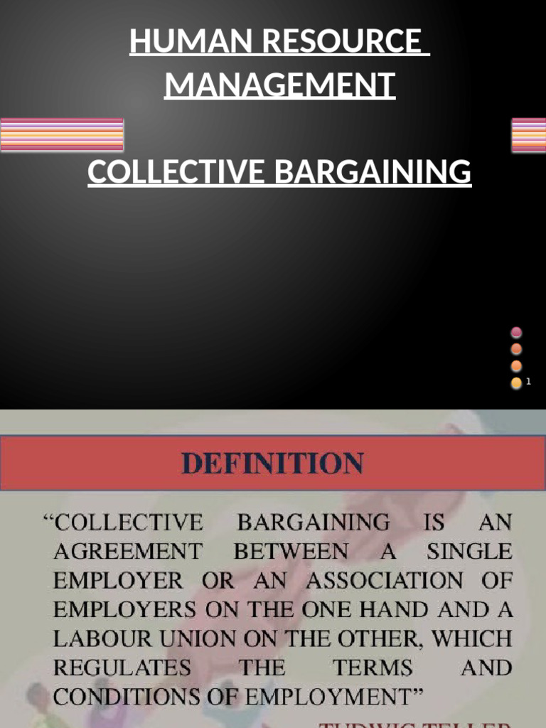 HRM - Collective Bargaining | PDF