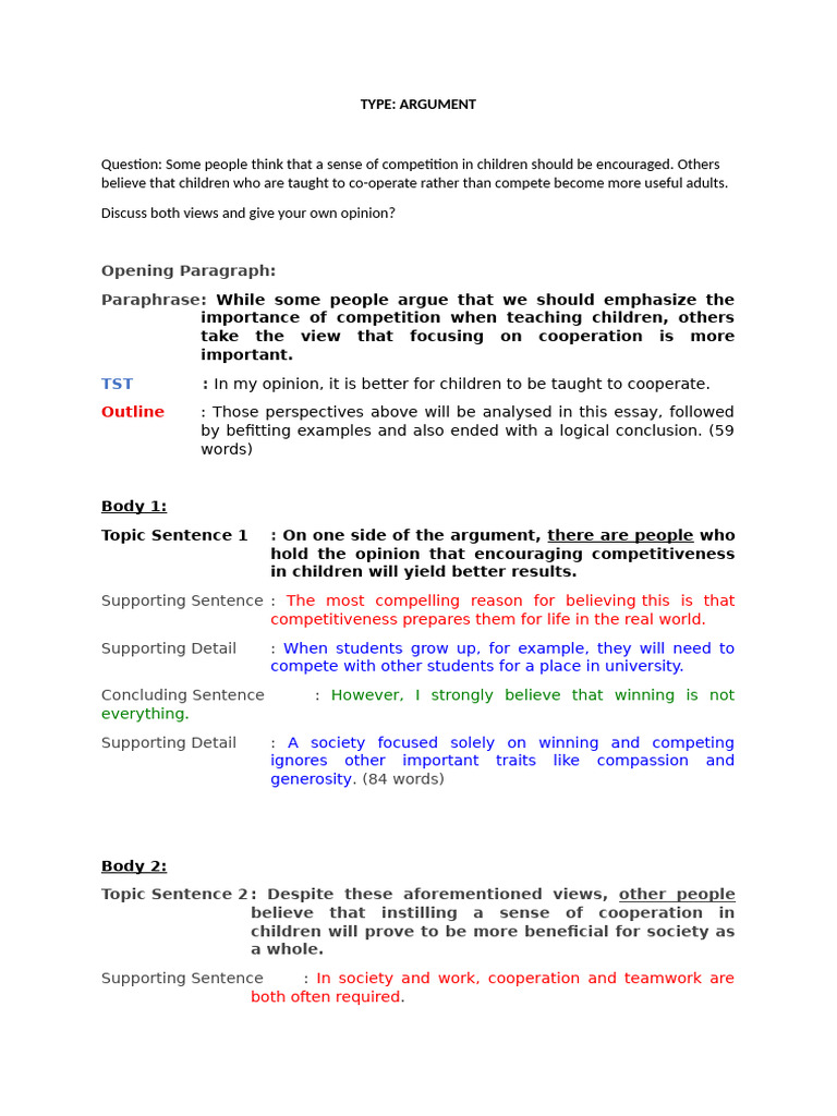 TYPE both views | PDF | Argument | Essays